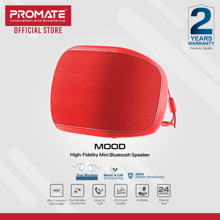 Promate Mood High-Fidelity Mini Bluetooth Speaker | Lazada PH