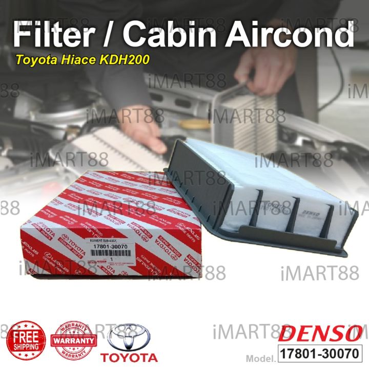 Original Toyota Element Air Filter Hiace Van KDH200 Turbo Diesel 17801 ...