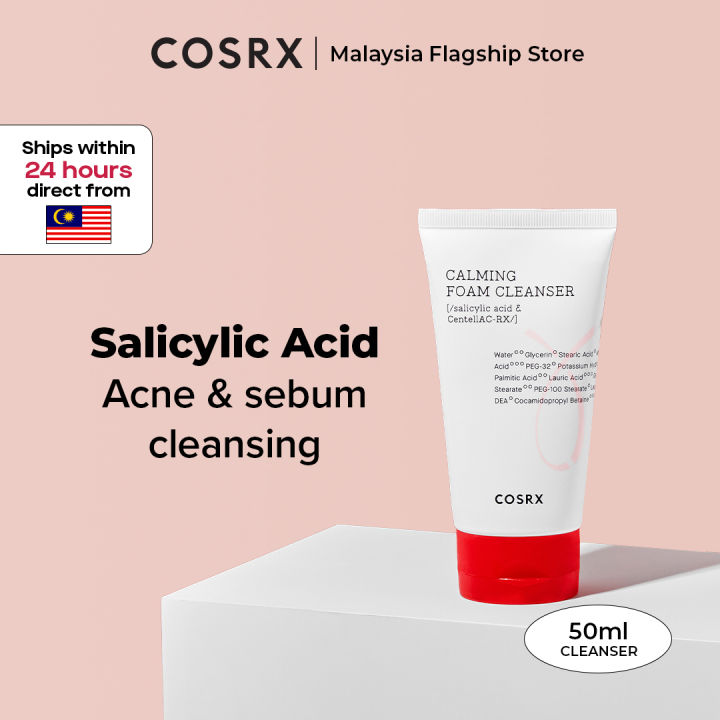 COSRX AC Collection Calming Foam Cleanser 50ml | Lazada