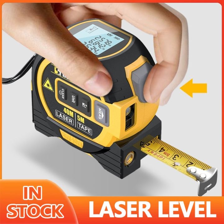 Intelligent 3In1 Laser Tape Measure Laser Range High-Precision Digital ...