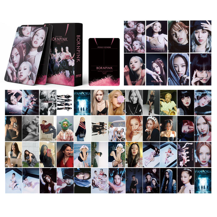 Blackpink card bornpink album card LISA JENNIE JISOO ROSE lomo card ...
