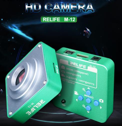 RELIFE M-12 /M-13 3800W trinocular microscope HD camera | Lazada PH