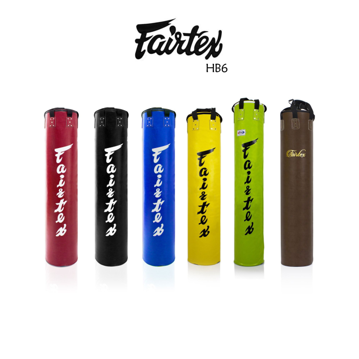 กระสอบมวย Fairtex HB6 6FT Banana Bag "Unfilled" Syntex Leather กระสอบ ...