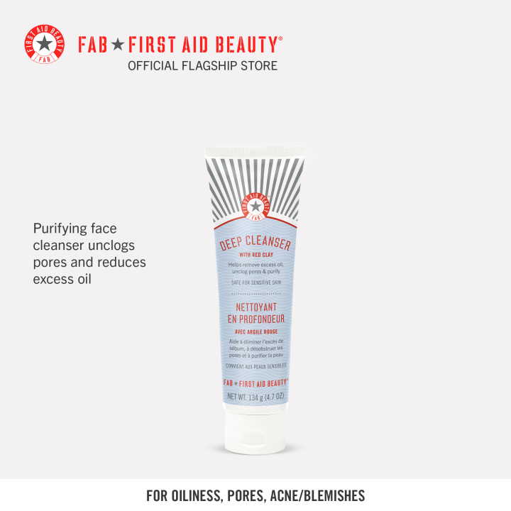 First Aid Beauty Deep Cleanser with Red Clay for Acne 134g | Lazada PH