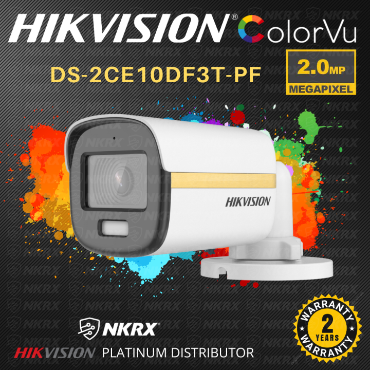 Hikvision 2mp Colorvu Ds 2ce10df3t Pf 24 7 Colored 2mp Fixed Bullet