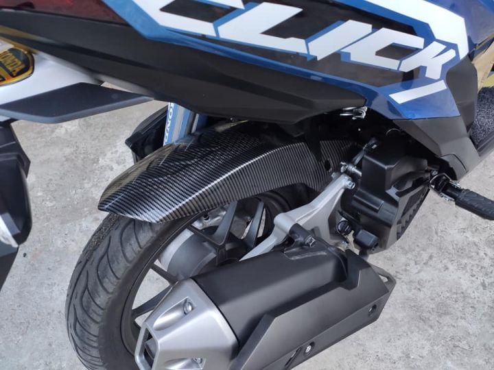 Carbon hugger/rear fender/mudguard for all Honda Click version 150i and ...