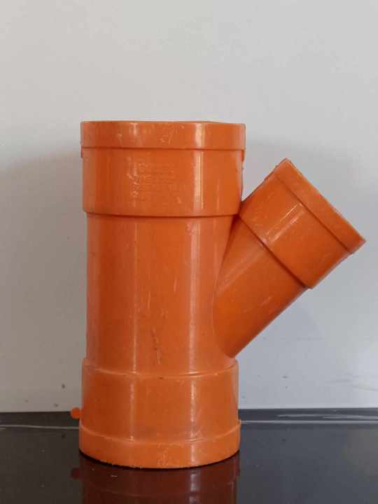 BIOPIPE PVC ORANGE WYE REDUCER | SIZE 2X3 INCH 2X4 INCH 3X4 INCH INSIDE ...