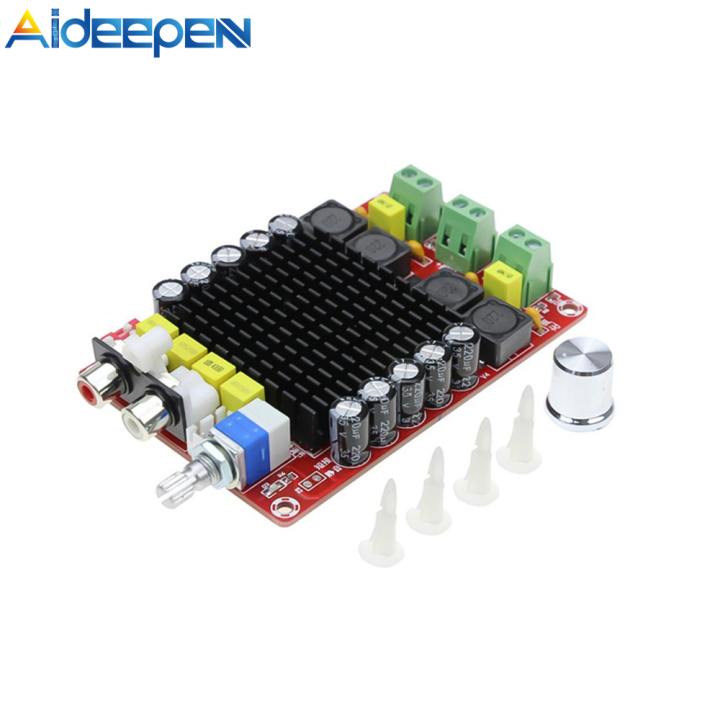 Aideepen TDA7498 2X100W Dual Channel Stereo Power Amp โมดูล DC 24V Class D เครื่องขยายเสียง XH ...