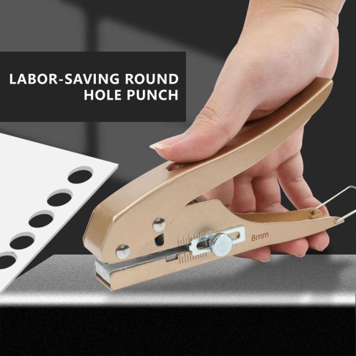 8mm Hole Punch Heavy Duty Hole Puncher Plier Paper Cutter Portable Hole ...