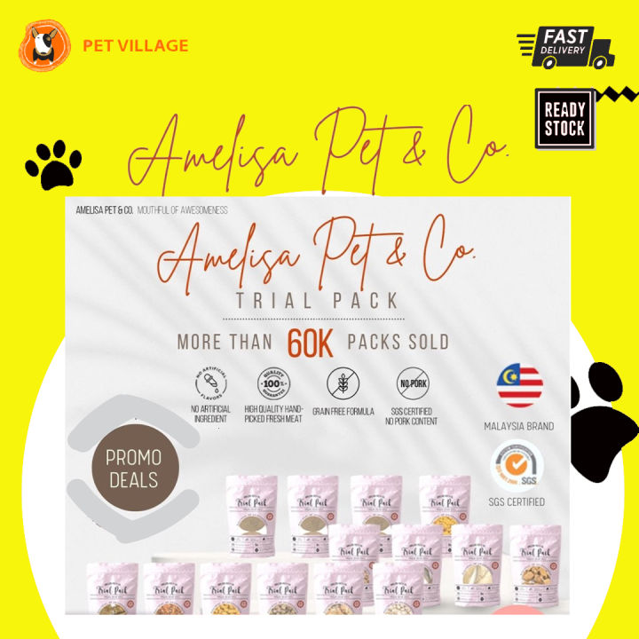 AMELISA PET & CO. Freeze Dried Pet Treats Trial Packs 10g(Main Meal ...