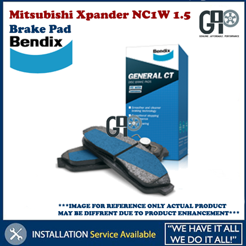 Mitsubishi Xpander NC1W 1.5 2020 Year Bendix General CT Brake Pad Front ...