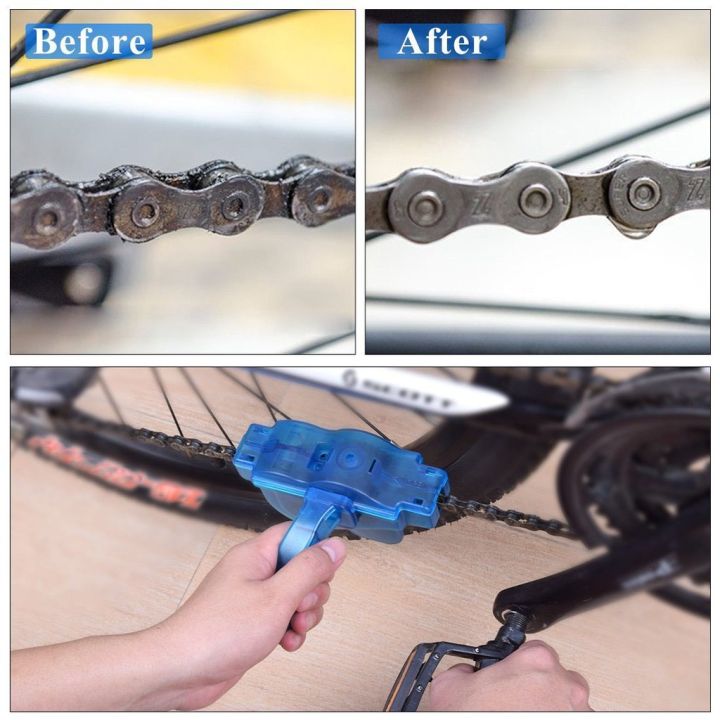 Bicycle Mountain Bike Chain Cleaner with Brush Set | Lazada PH