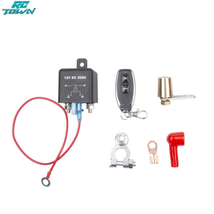 Remote Battery Disconnect Switch Kit Relay Integrated Wireless Remote ...