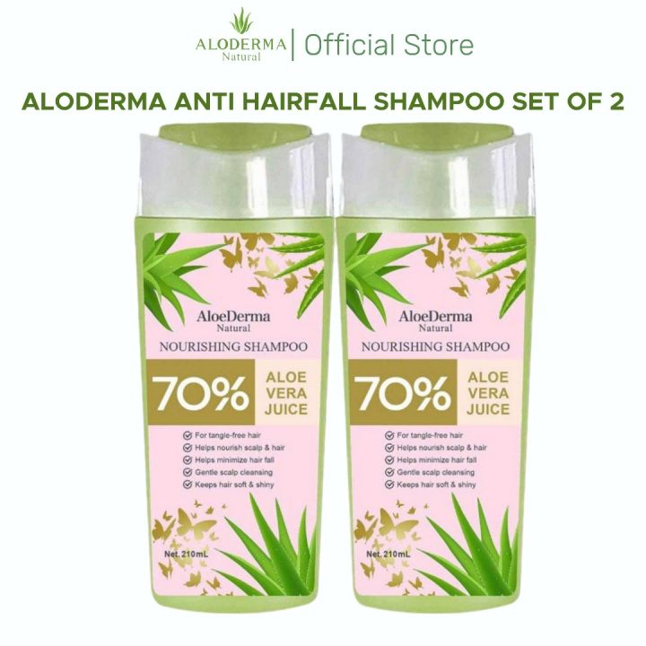 Aloe Derma Nourishing Shampoo 210ml 2pcs Set (Old Packaging) | Lazada PH