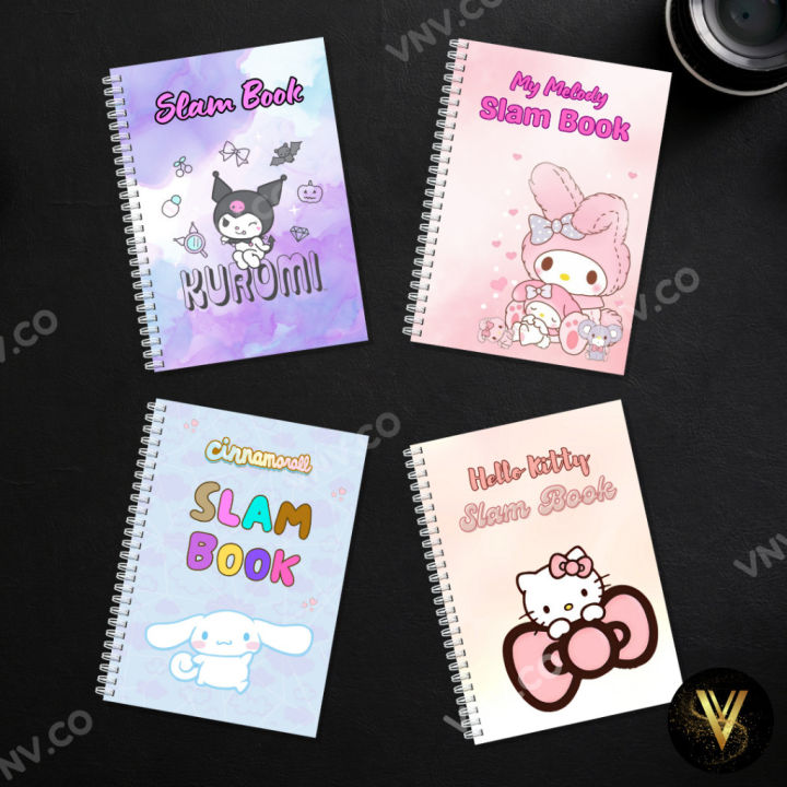 San Rio Slam Book Notebook 40 Sheets A5 Kuromi Hello Kitty Cinnamoroll ...