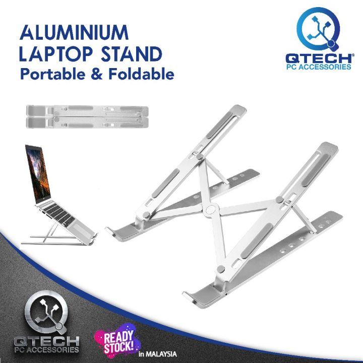 Portable and Foldable Aluminium Laptop Stand for Laptop Notebook up to ...
