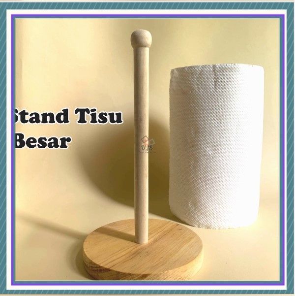 Stand Tisu Roll Kayu Tissue Roll 23cm Tempat Tisu Roll Tisu Meja Makan ...
