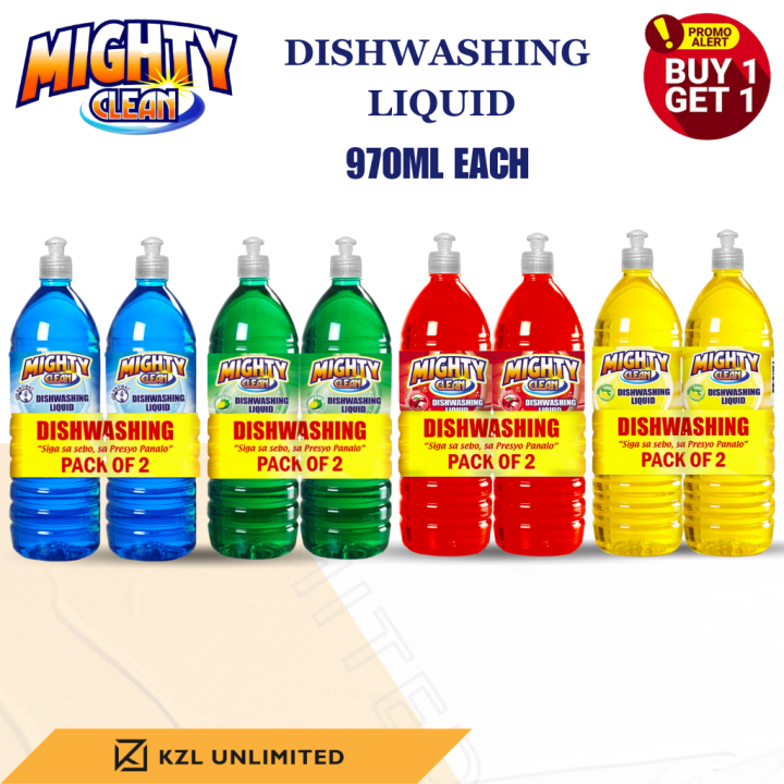 KZLU Buy1 Get1 Mighty Clean Dishwashing Liquid Calamansi Lemon Red ...