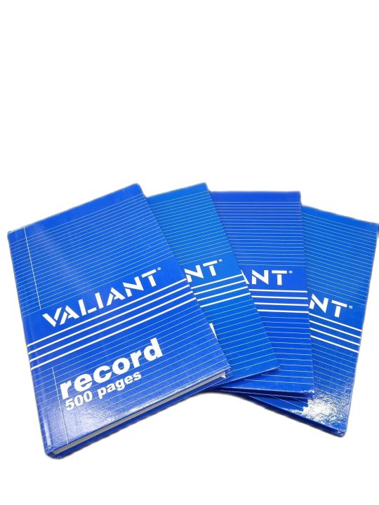 Available 4 Sizes Valiant Record Book (500 pages,300 pages,200 pages ...