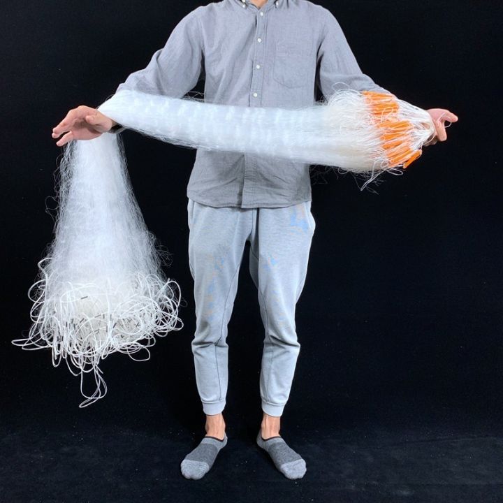【COD】Fish Net 3 Layers Floating Net Sticky Net Fishing 25M-90M Lambat ...