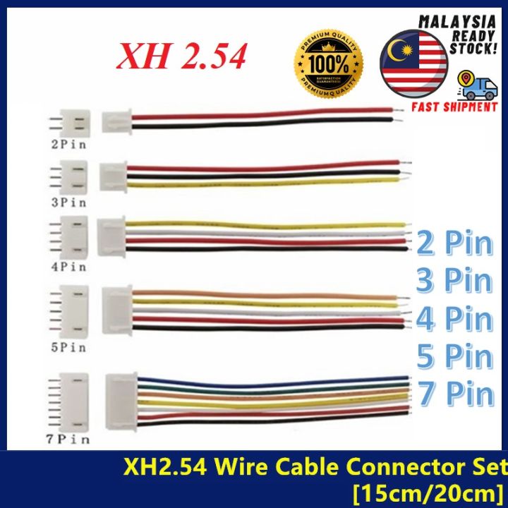 XH2.54 XH 2.54mm JST Single Connector Wire Cable Connector 2 Pin 3 Pin 4 Pin 5 Pin 7 Pin With ...