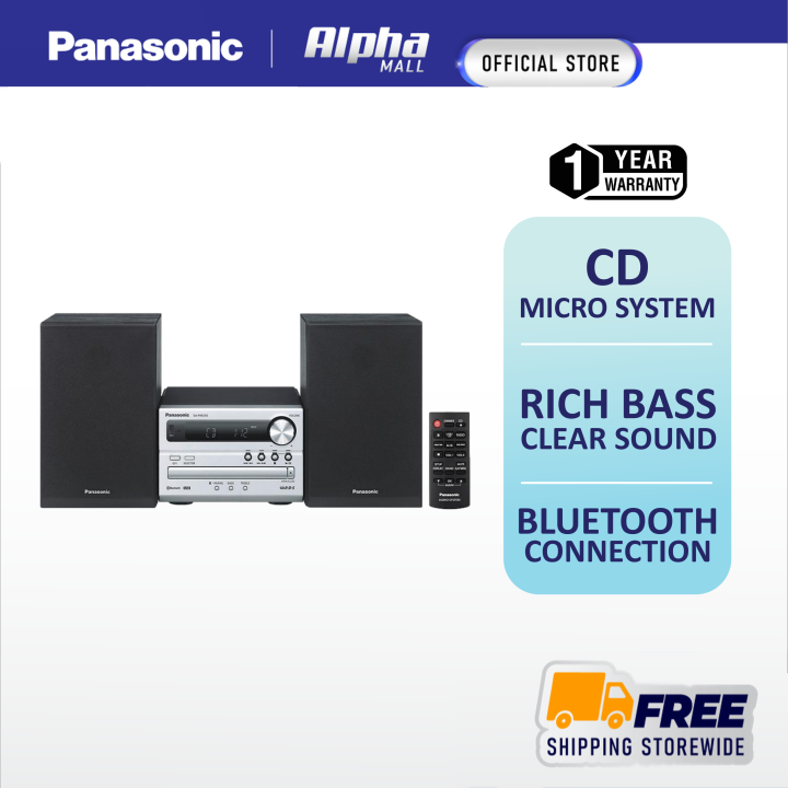 PANASONIC SC-PM250 HIFI System 20W Bluetooth CD SC-PM250GSXS Surround Sound LCD 2 Channel MP3 ...