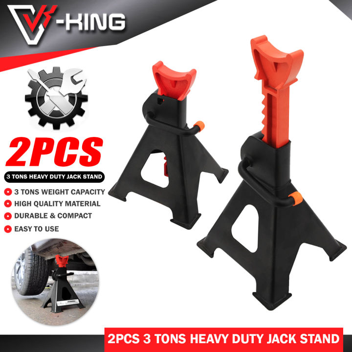 V-KING 2pcs 3T Heavy Duty Jack Stand 3 Tons Capacity Lifting Machine ...