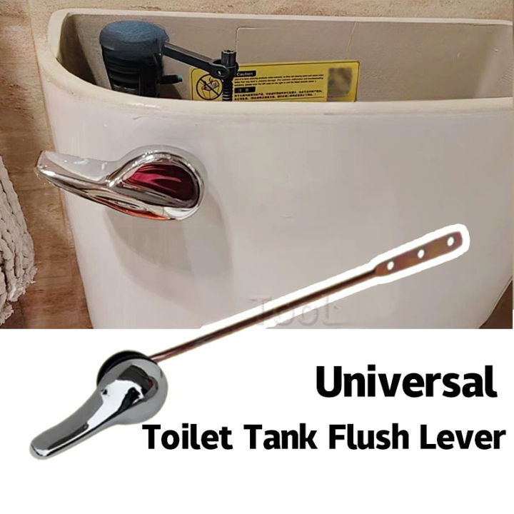 20CM Universal Toilet Tank Flush Lever Chrome Toilet Wrench Iron Handle ...