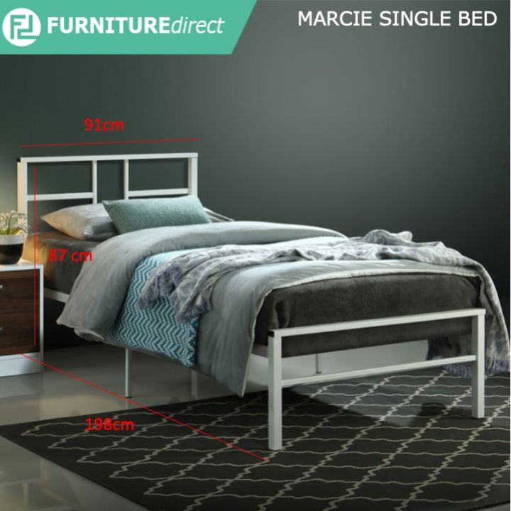Furniture Direct LILY MARCIE Single Size Metal Bed Frame katil besi ...