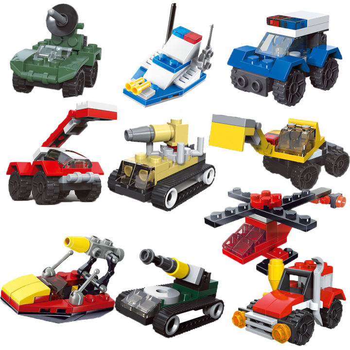 Jie Star Vehicle Toys Building Block City Series Car Excavator Plane ...