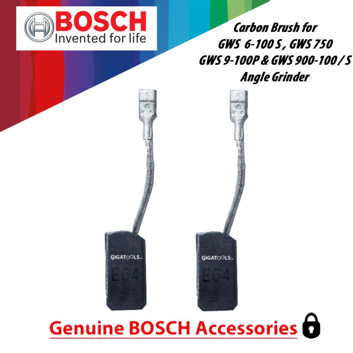 Bosch Original Carbon Brush for GWS 6-100 S, GWS 750 Angle Grinder, GWS ...