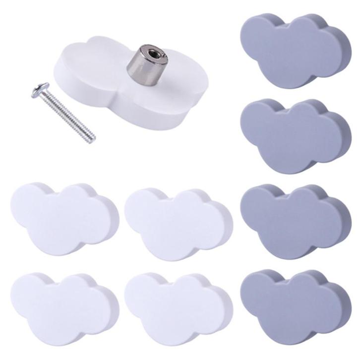 LMS70 Drawer Hardware Cabinet Children Room Kids Cloud Pulls Door Knob Hanging Hooks Furniture ...