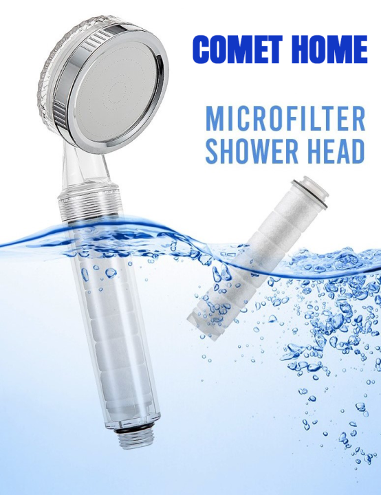[COMET HOME] Micro-Filter Shower Head (Made in Korea) | Lazada