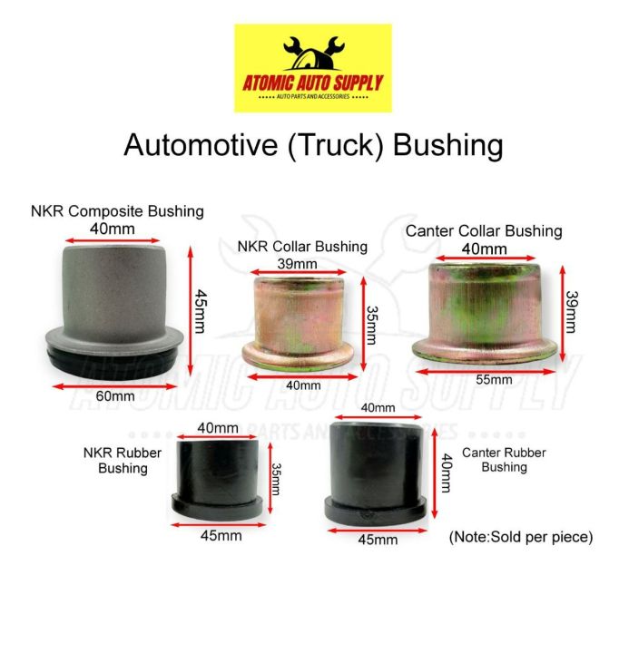 RUBBER BUSHING FOR TRUCKS (NKR/CANTER) SOLD PER PIECE - 100% HIGH ...