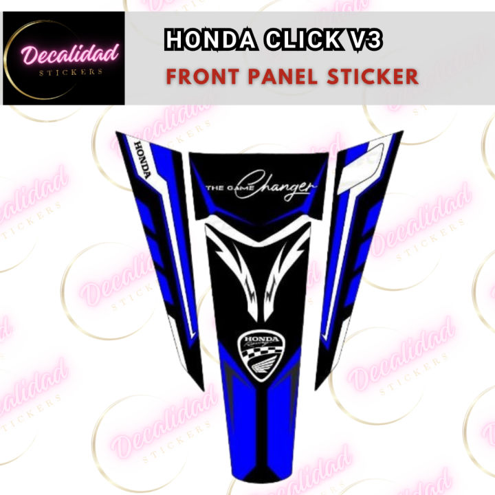 Honda Click V3 Front Panel Sticker Waterproof Laminated | Lazada PH