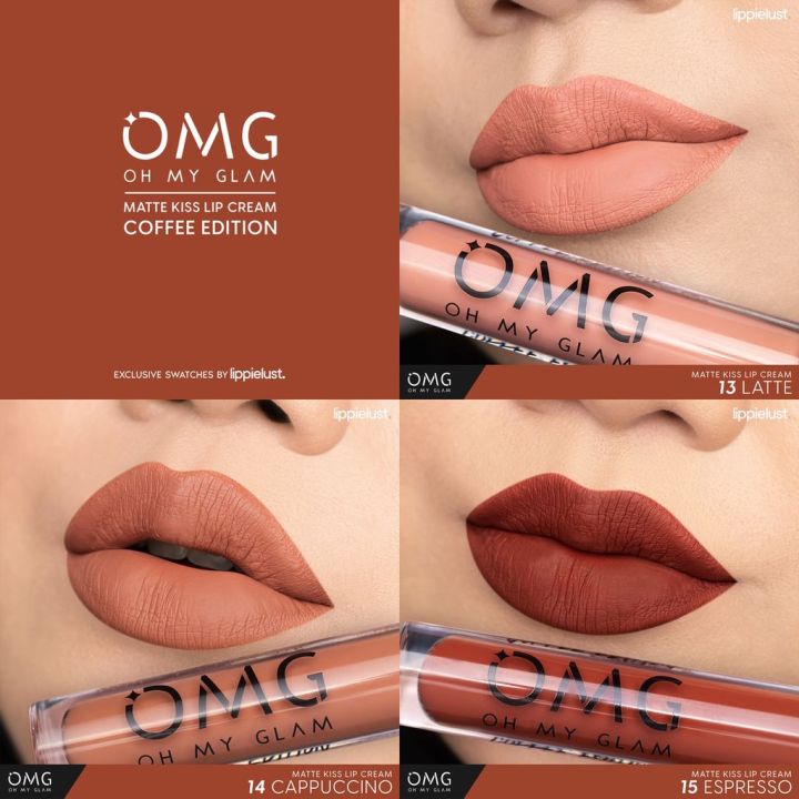 OMG Lip Cream Matte Oh My Glam Matte Kiss Lipcream Lipstik Juicy ...
