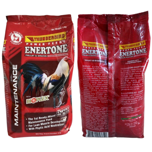 THE WINNING FORMULA THUNDERBIRD POWER FEEDS ENERTONE PELLET & GRAINS ...