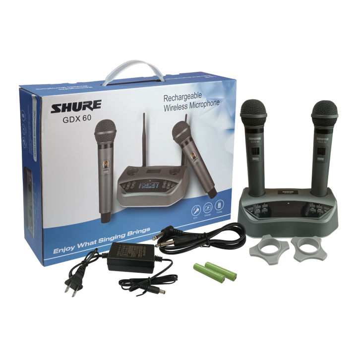GDX-60 Rechargeable Wireless Handheld Microphone | Lazada PH