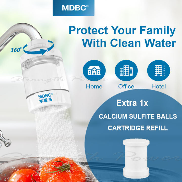 MDBC Kitchen Sink Water Filter Tap Faucet 360° Water Tester Sediment ...