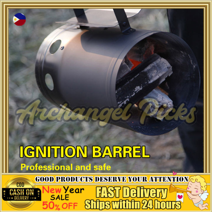 【COD】Mandatory Home BBQ Fire Starter Tools Fast Point Charcoal Ignition Barrels Carbon Stove ...