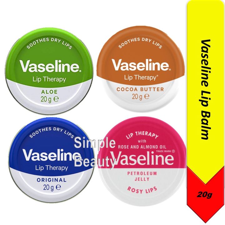 Vaseline Lip Therapy Tin Lip Balm, 20g | Lazada Singapore