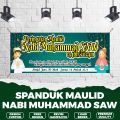 BANNER SPANDUK MAULID NABI / BACKDROP PANGGUNG CERAMAH MAULID NABI ...