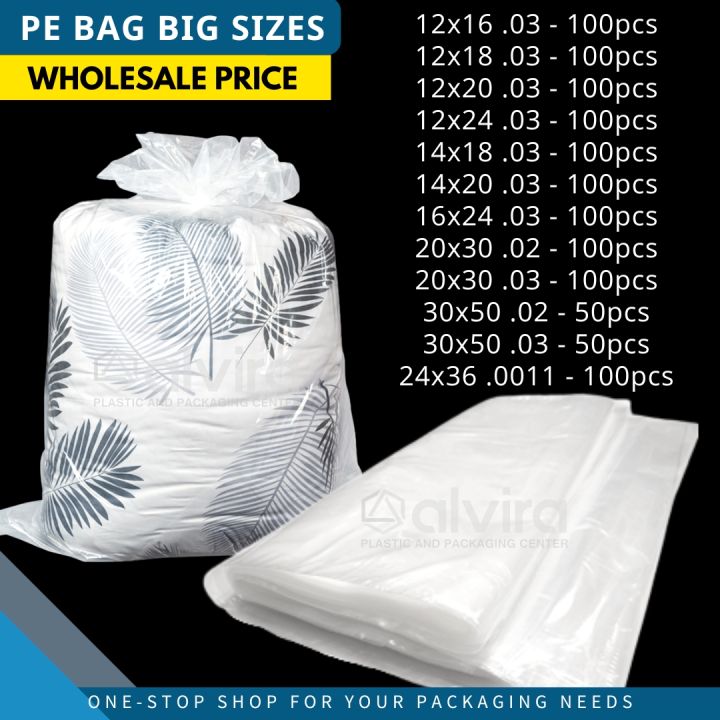 Plastic bag big size store