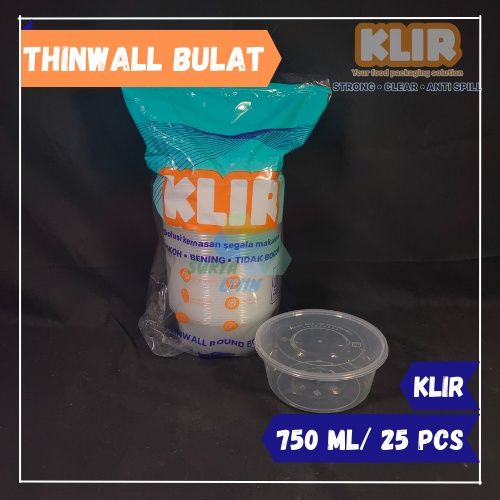 Thinwall Bulat / Round / Mangkok Datar 750 ml Klir | Lazada Indonesia