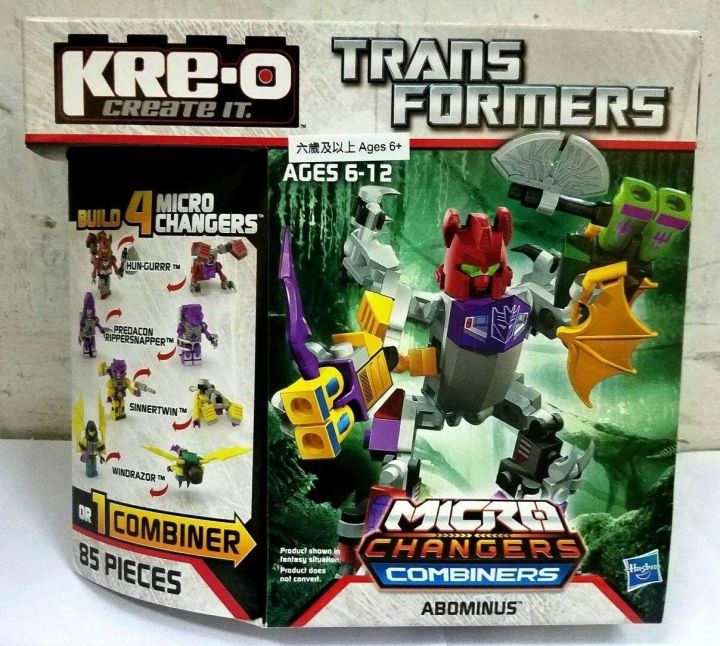 Hasbro KRE-O TRANSFORMERS MICRO CHANGERS COMBINERS ABOMINUS | Lazada Hasbro KRE-O TRANSFORMERS MICRO CHANGERS COMBINERS ABOMINUS | Lazada