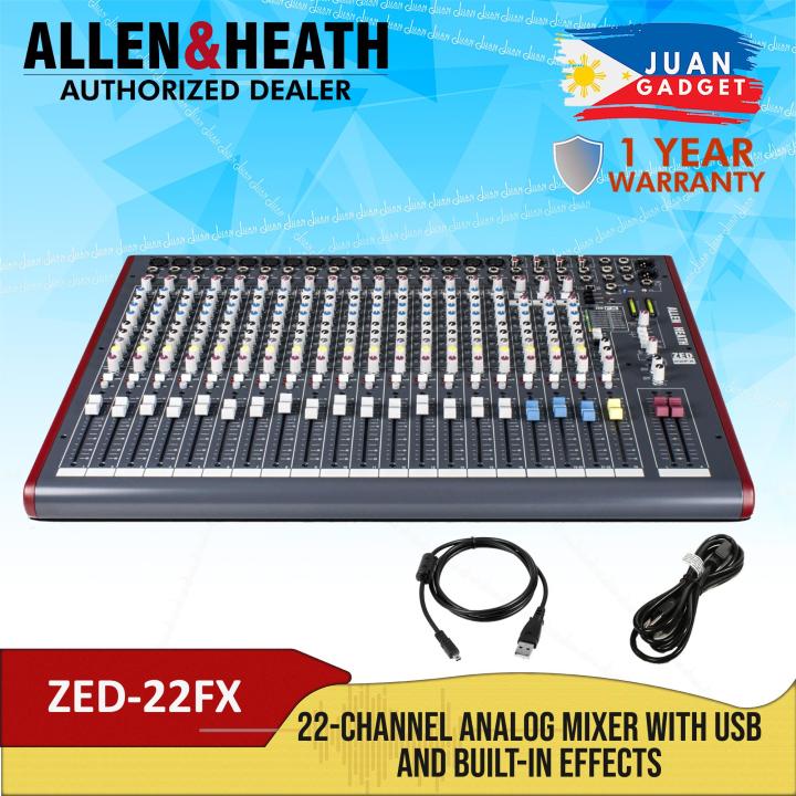 Allen & Heath ZED-22FX 22-Channel Analog Mixer with USB and Built-In ...