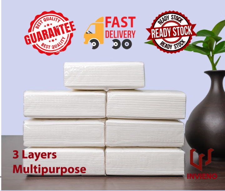 Disposable 3 Ply Tissue / Restaurant Hotel Tissue / Small Pocket Tissue ...