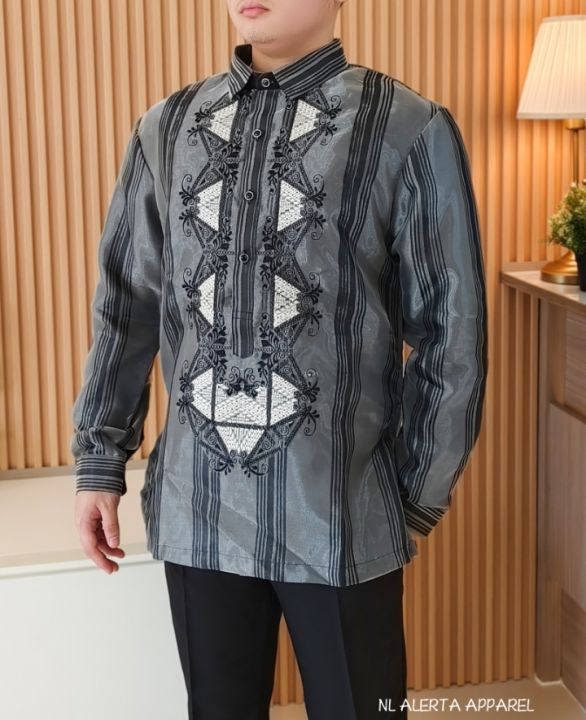 MODERN BARONG TAGALOG PURE EMBROIDERED FOR MEN | Lazada