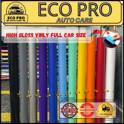 HIGH GLOSSY VINLY FULL CAR 152CM-18METER SIZE for Motor/Car and any ...