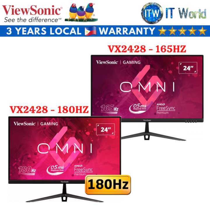Viewsonic VX2428 / 24" (1920x1080) FHD / IPS / 0.5ms / Flicker-free Gaming Monitor (2023 Model ...